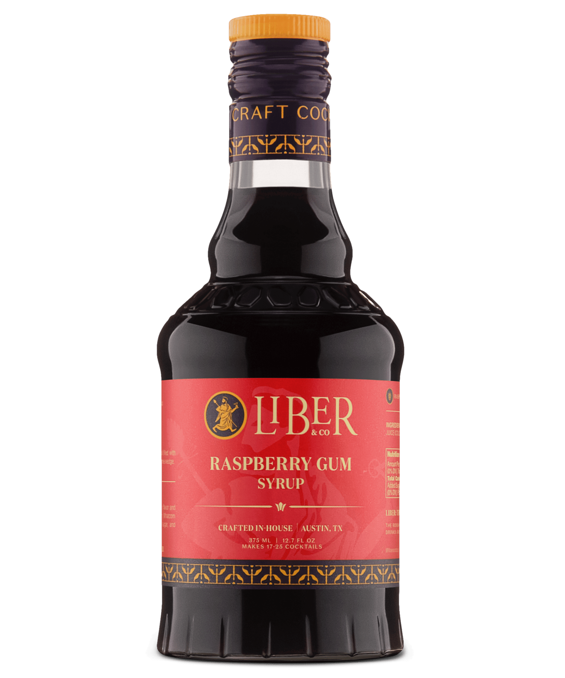Raspberry Gum Syrup - Liber & Co.