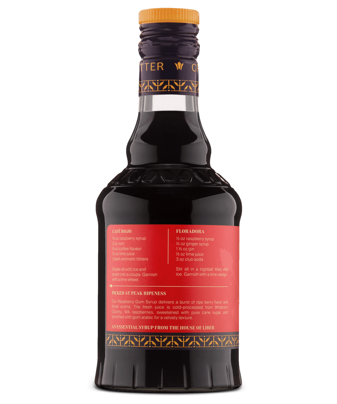 Raspberry Gum Syrup - Liber & Co.