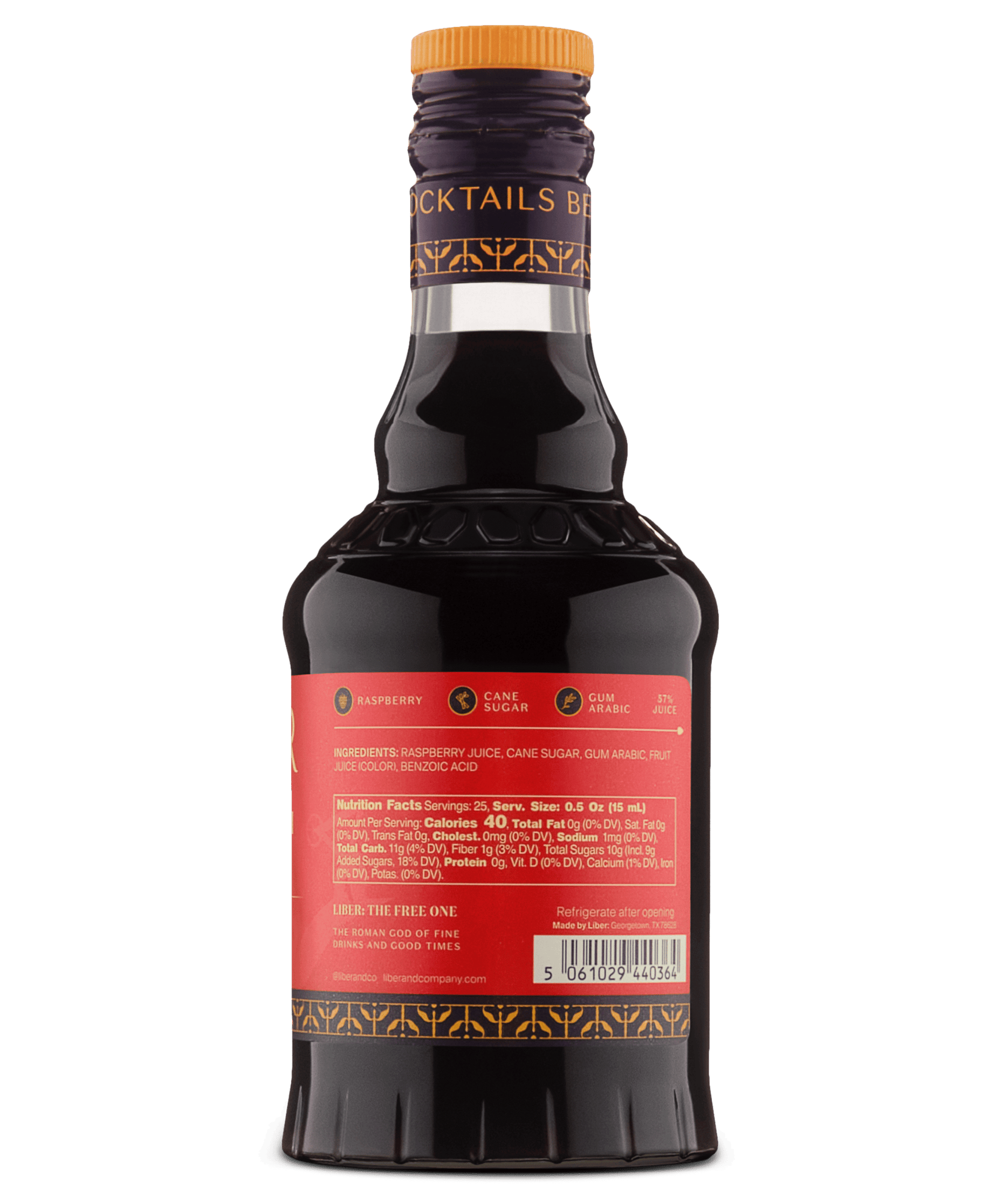 Raspberry Gum Syrup - Liber & Co.