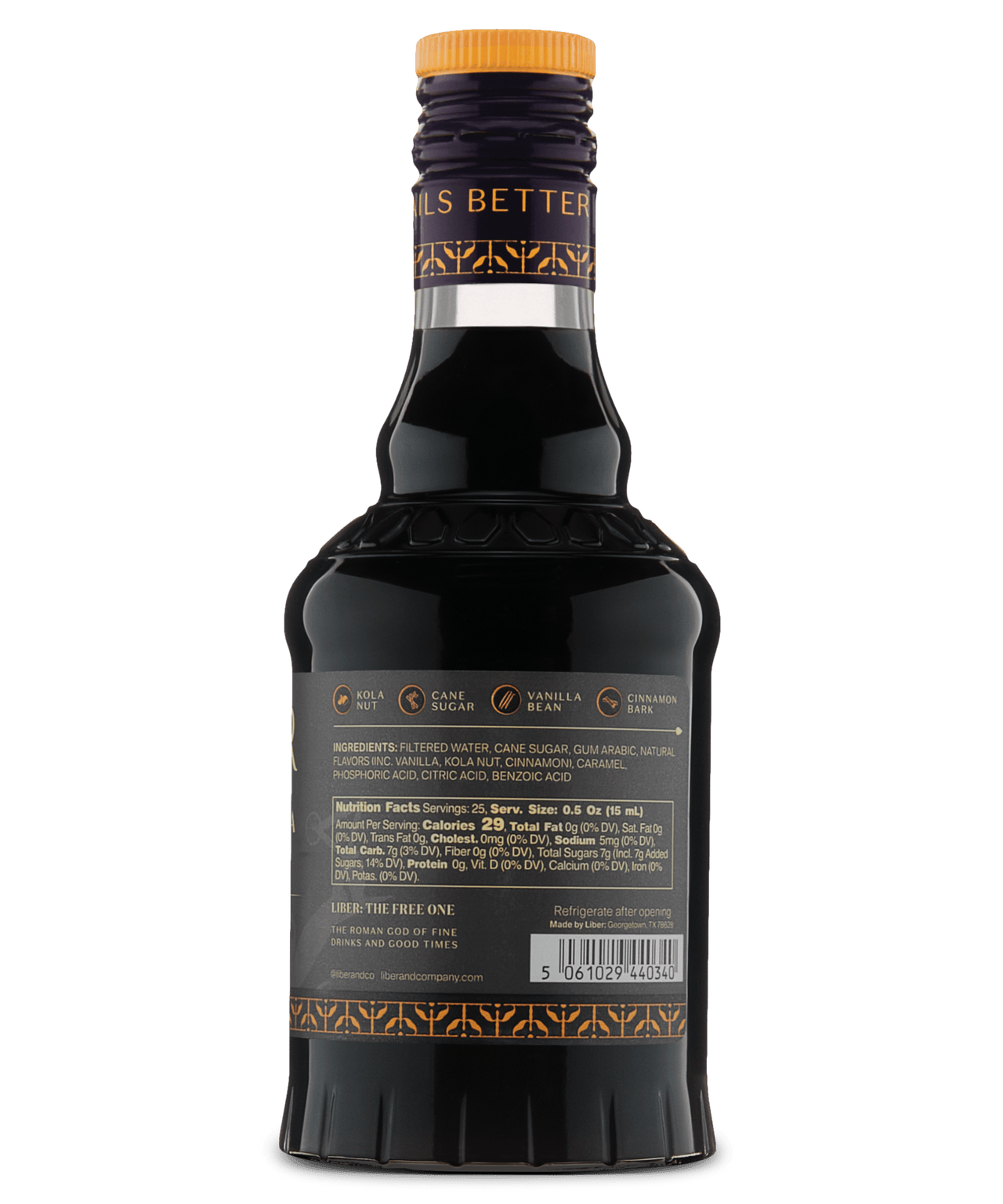 Sugarcane Kola Syrup - Liber & Co.