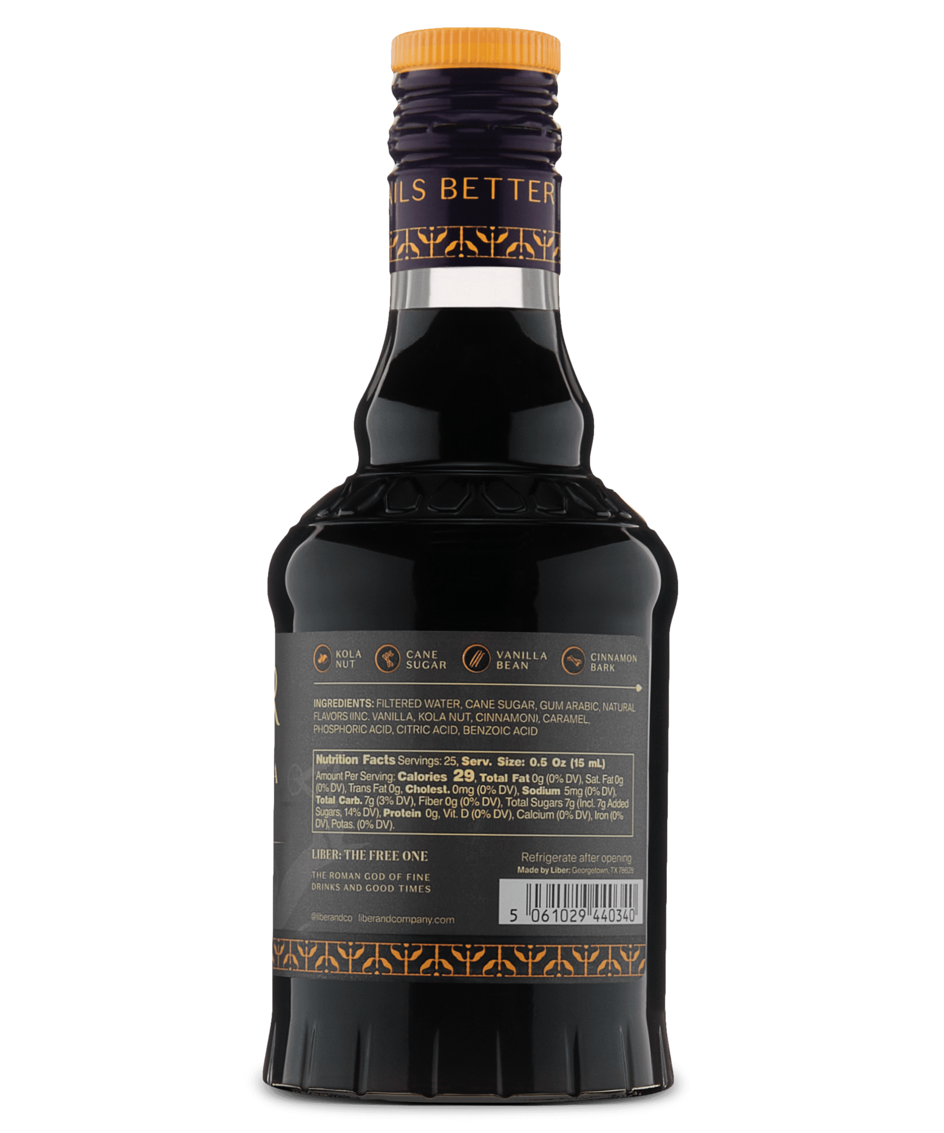 Sugarcane Kola Syrup - Liber & Co.