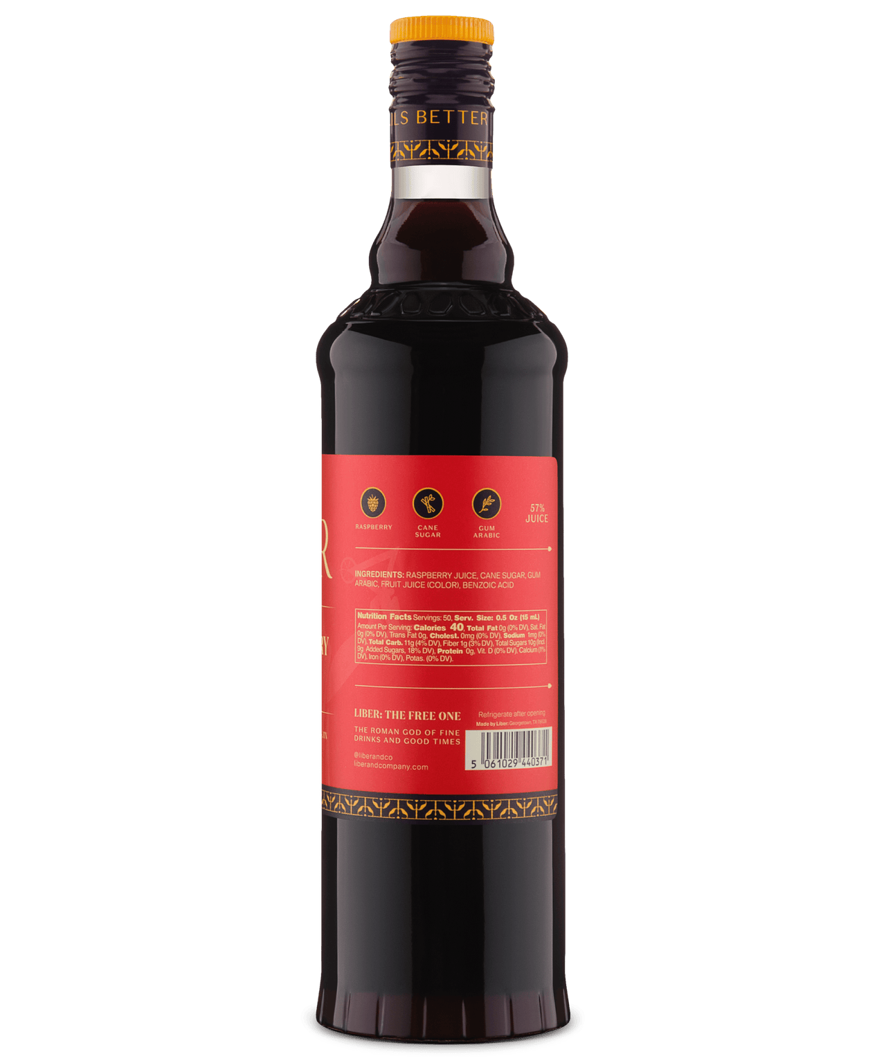 Raspberry Gum Syrup - Liber & Co.