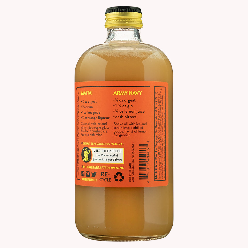 Almond Orgeat Syrup - Liber & Co.