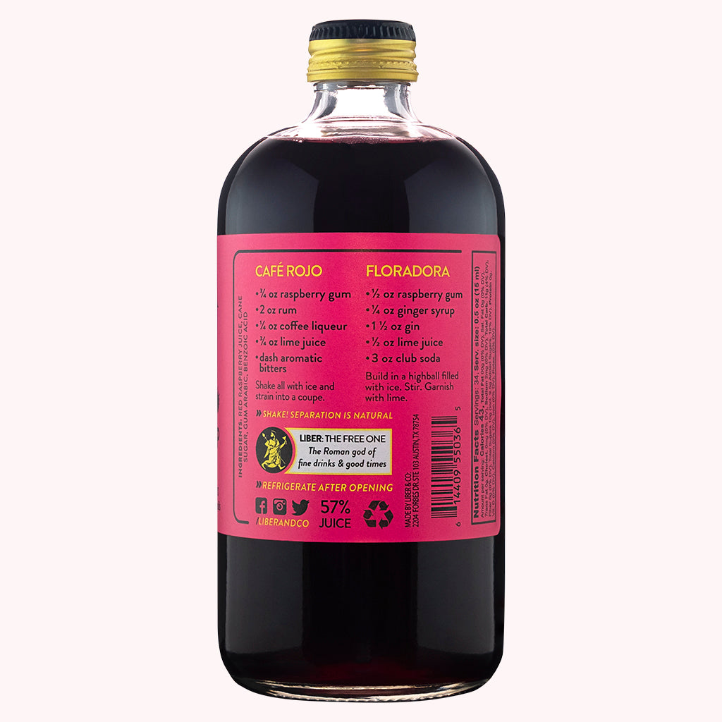 Raspberry Gum Syrup - Liber & Co.